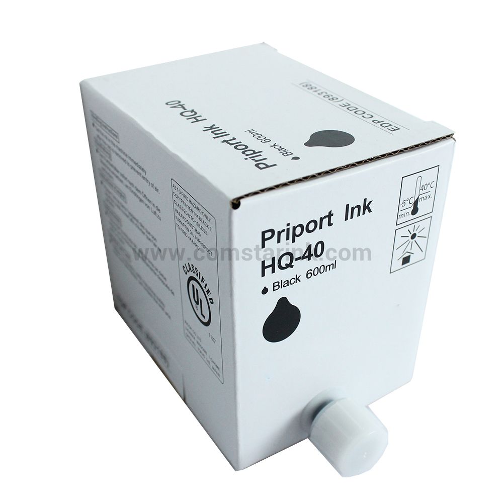 Ricoh HQ-40 Black Duplicator Ink | Comstar