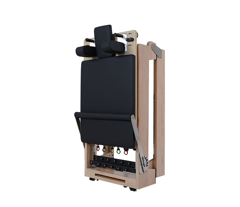 Maple Foldable Pilates Reformer with Wood Leg