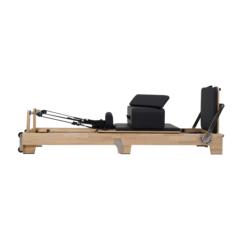 Foldable Oak Wood Reformer with Wood Leg