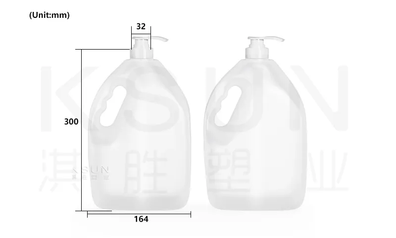 Empty 4000ml Plastic HDPE Liquid Detergent Bottle,4L,Detergent Bottle