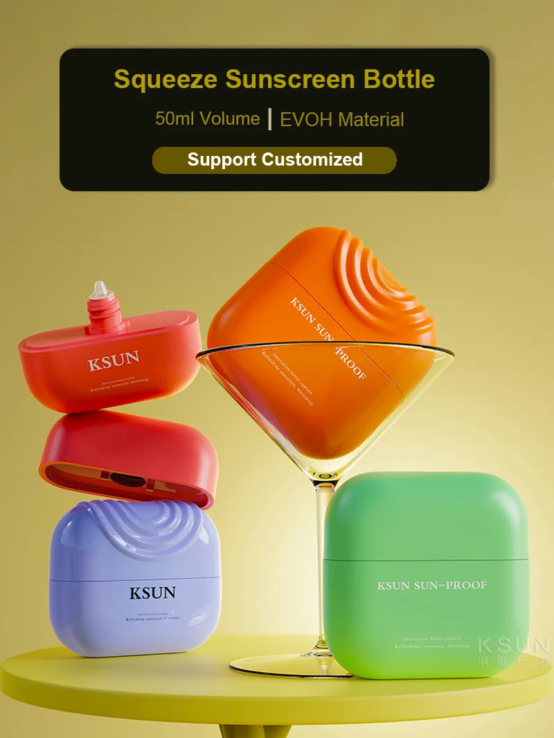 30g 50g Plastic Squeeze Sunscreen Lotion Bottle,Suncreen Bottle