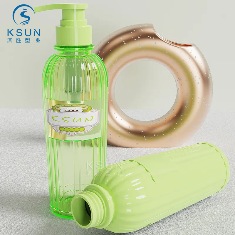 Clear Shampoo Bottle,Luxury 400ml Plastic Clear Shampoo Bottle