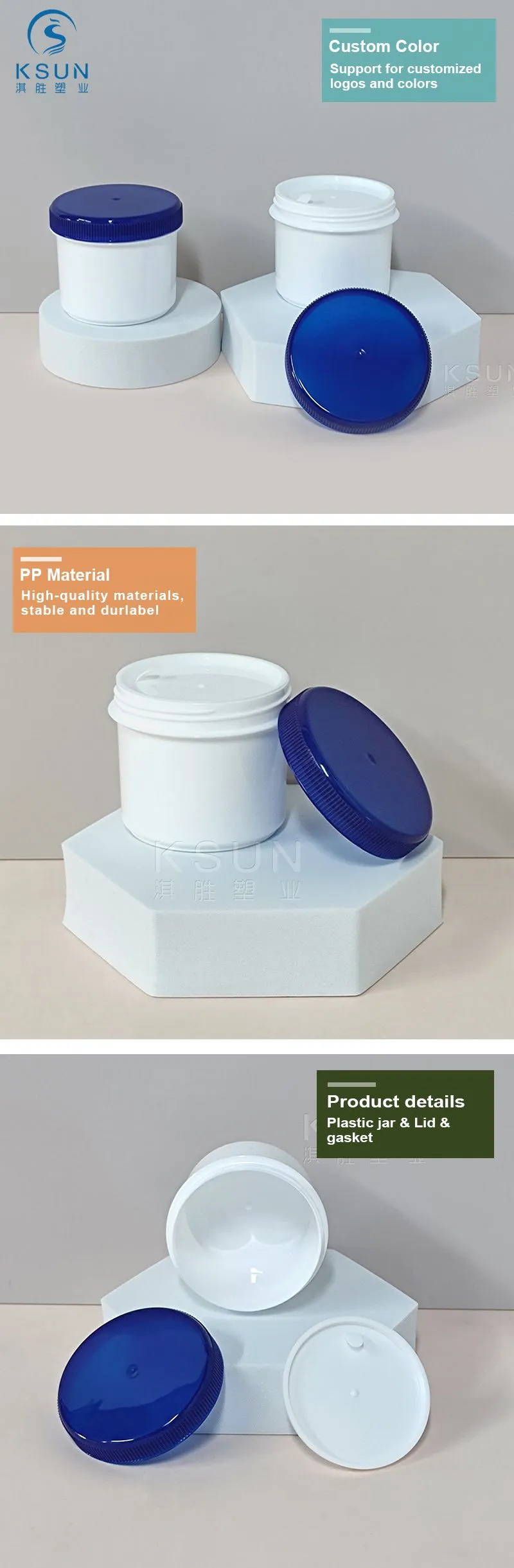 Custom PP 100g Body Face Cream Container,Cream Container