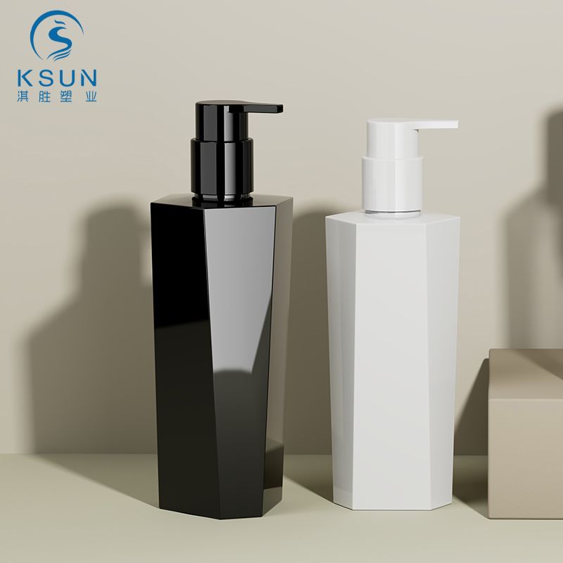 Wholesale PE 250ml 350ml Hexagon Shampoo Bottle,Shampoo Bottles