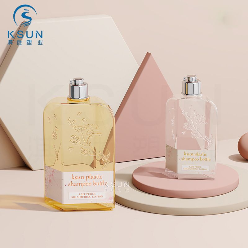250ml 500ml Flower Square Body Lotion Bottle,Dispenser Bottles