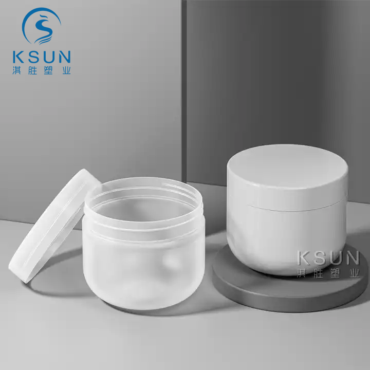 16oz PP Plastic Cream Jar With Lid,500g Cosmetic Jar