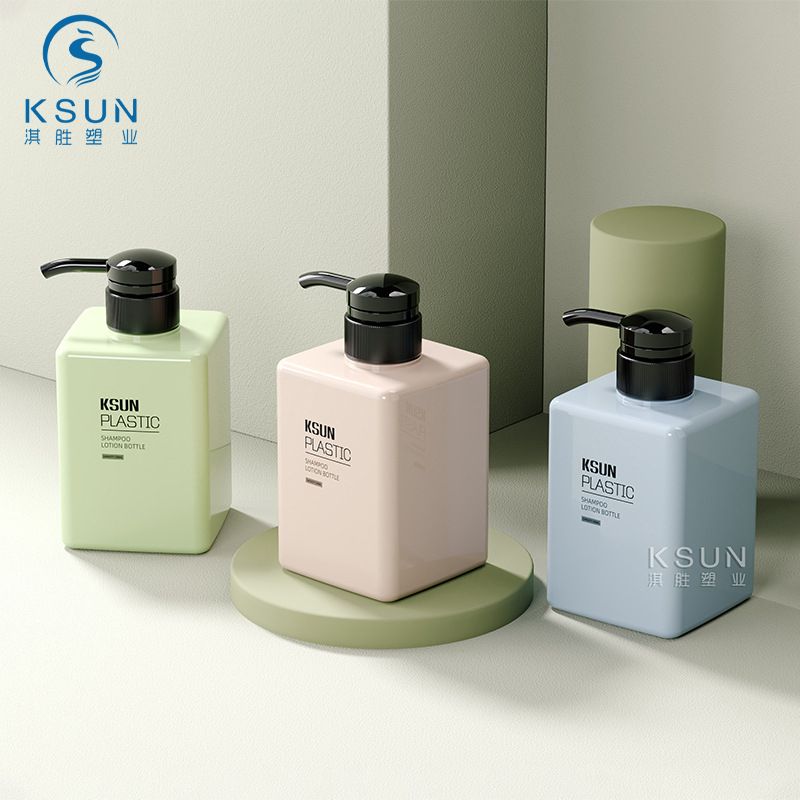 Custom PET 500ml Square Hand Wash Bottle,Lotion Pump Bottle