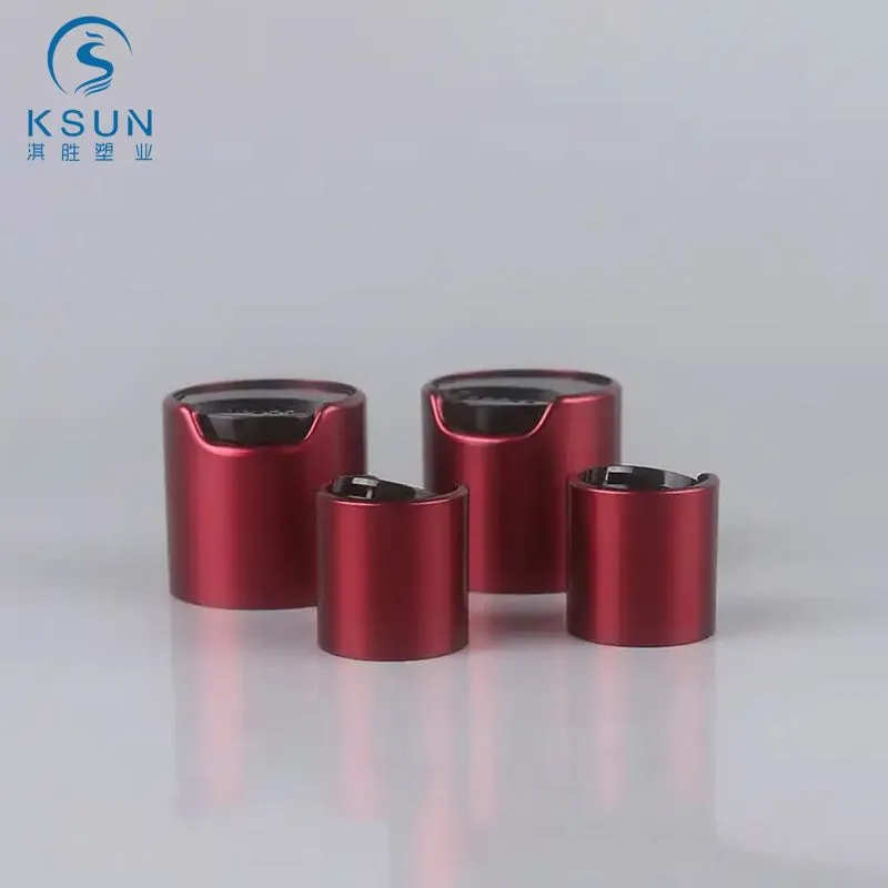 Luxury Wine Red Plastic Disc Top Cap,18/410 20/410 24/410,Disc Top Cap