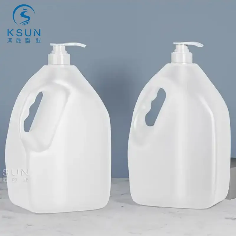 Empty 4000ml Plastic HDPE Liquid Detergent Bottle,4L,Detergent Bottle