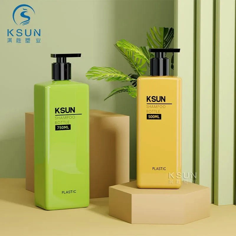 500ml 750ml Square Shampoo And Conditioner Bottles,Shampoo Bottles