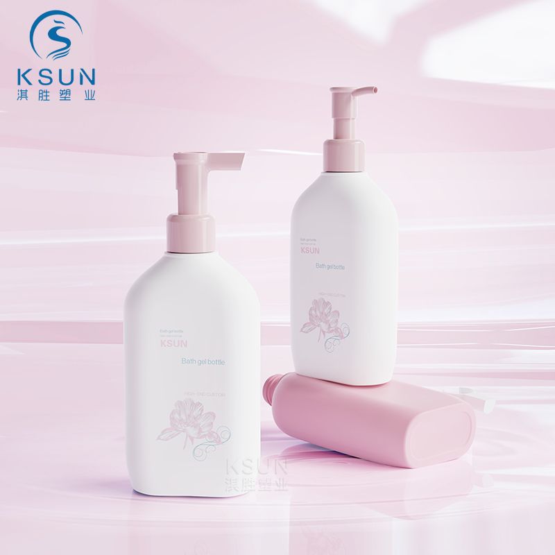 300ml Pink Color Plastic PE Shampoo Bottles,300ml Shampoo Bottle
