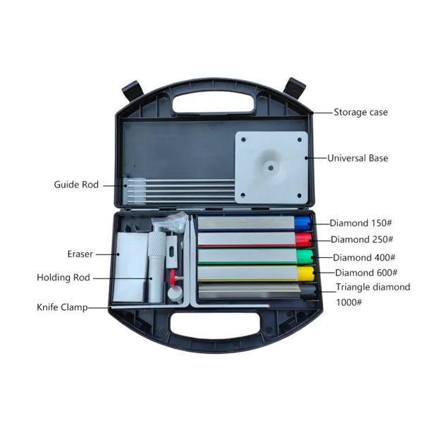 Guide sharpening system,triangle diamond,diamond sharpening stone