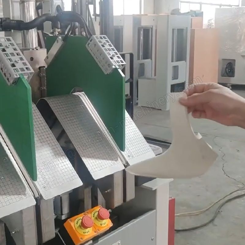 Double Cutter Boot-Upper Forming Machine, High end women's shoe upper ...