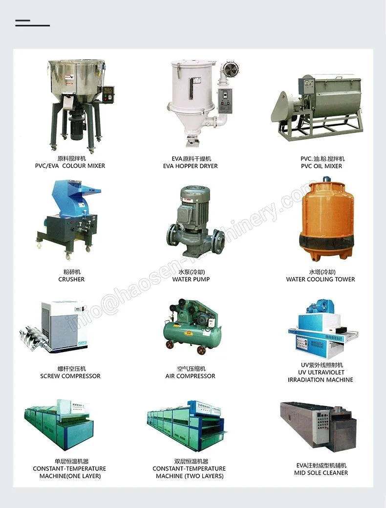 PVC sole injection molding machine