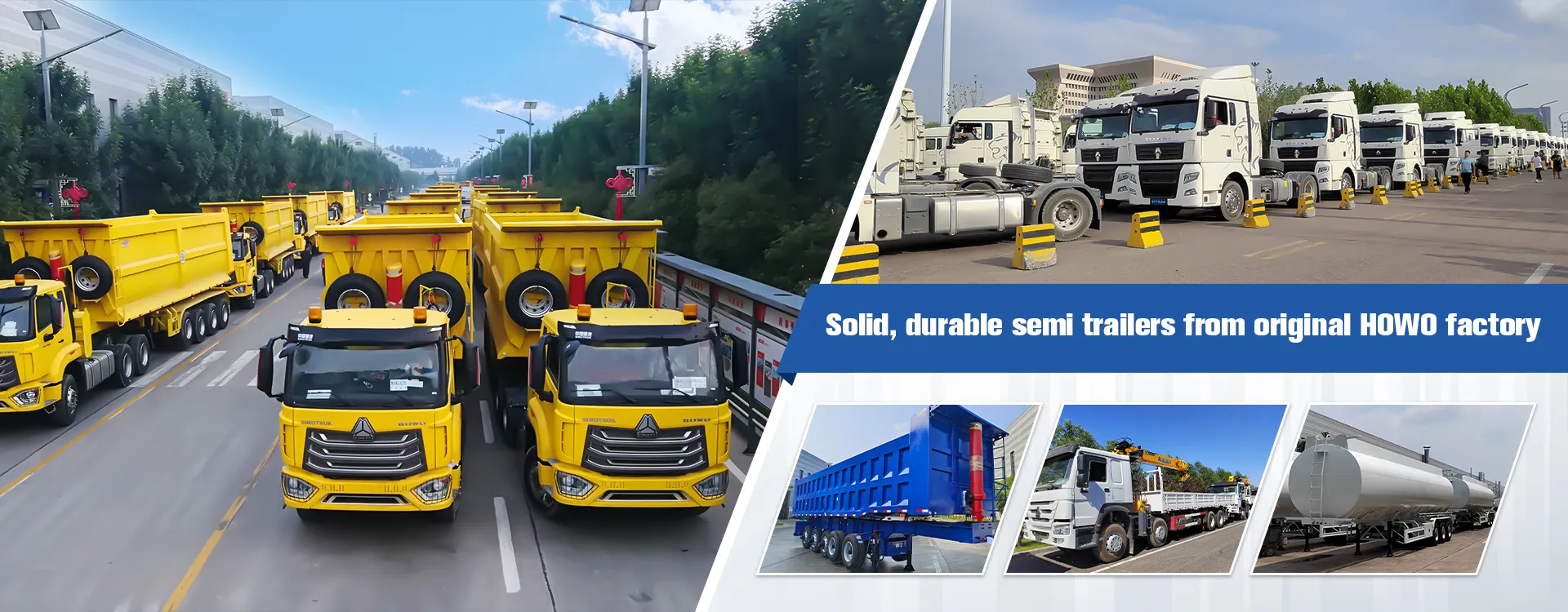 Sinotruk HOWO Rear Dump Semi Trailers