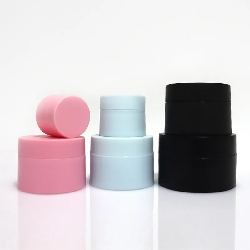 Colorful Plastic Cream Jars