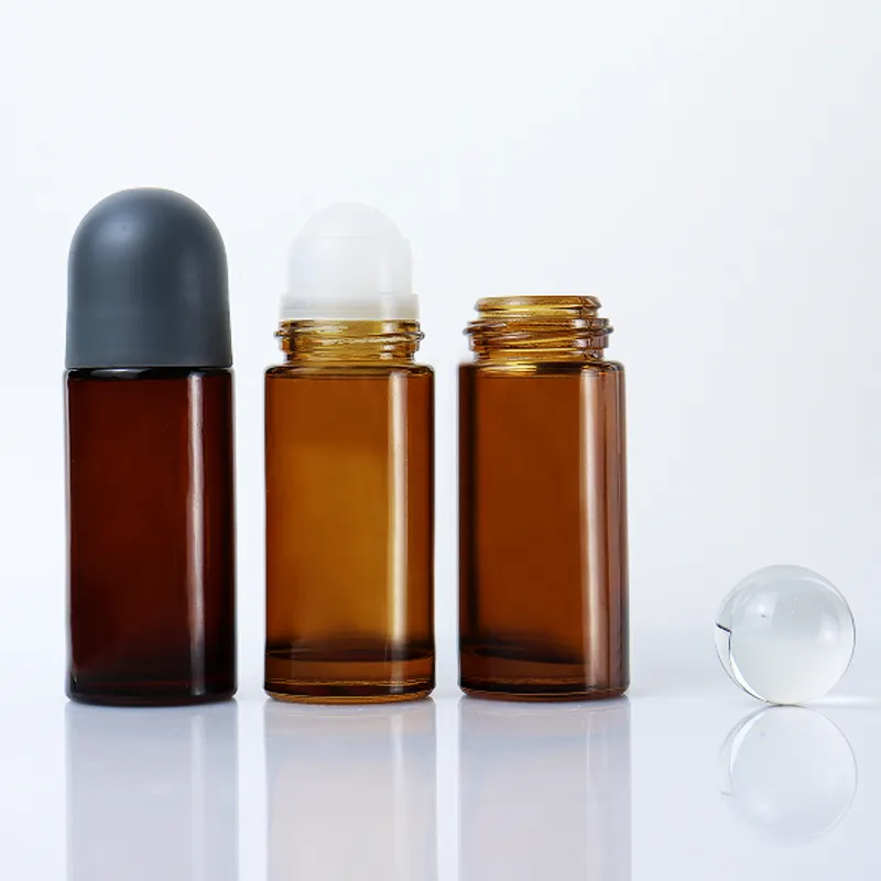glass deodorant roller bottles