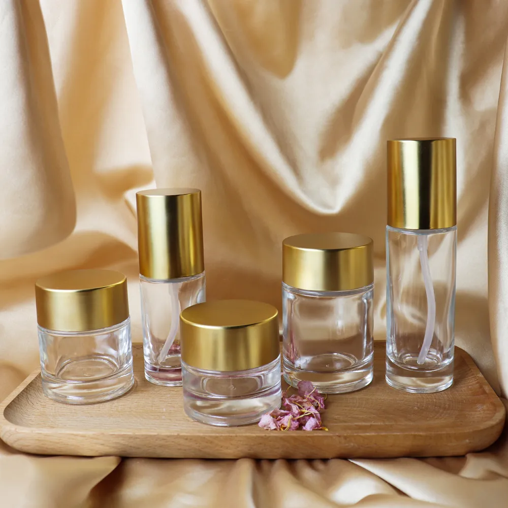 Wholesale glass cosmetic packaging