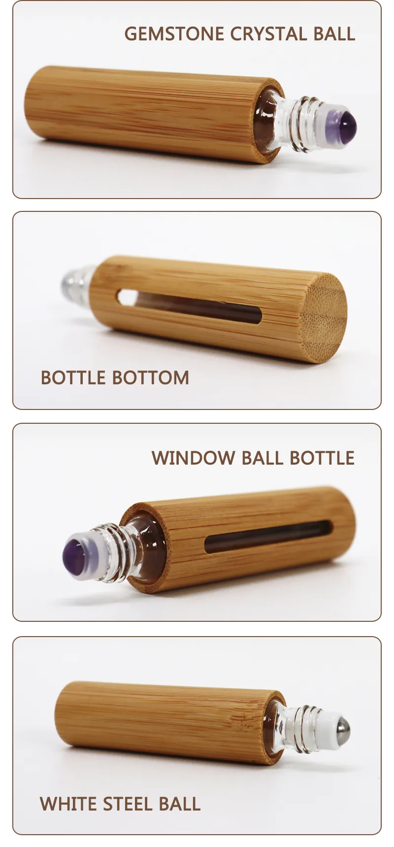 Bamboo Roller Bottle, 10ml Bamboo Roller Bottle Wholesale