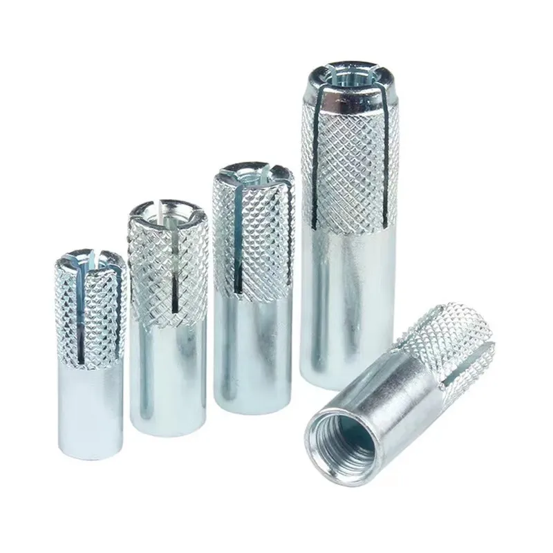 Threaded Expansion Bolts Drop-in Anchors Kit Sleeve Anchors, Zinc ...