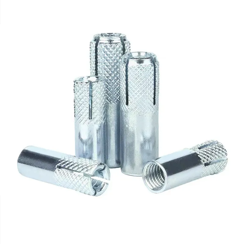 Threaded Expansion Bolts Drop-in Anchors Kit Sleeve Anchors, Zinc ...