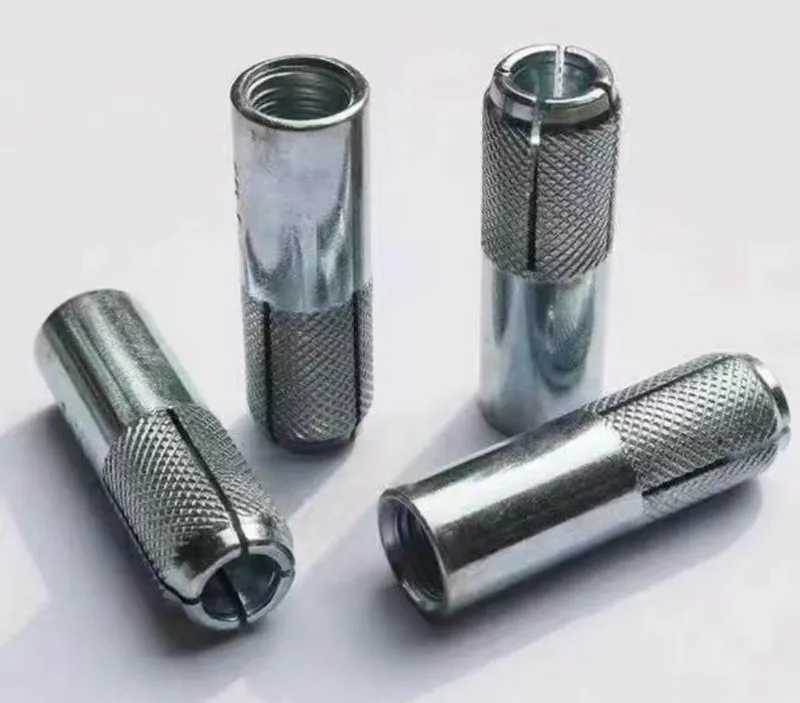 Threaded Expansion Bolts Drop-in Anchors Kit Sleeve Anchors, Zinc ...