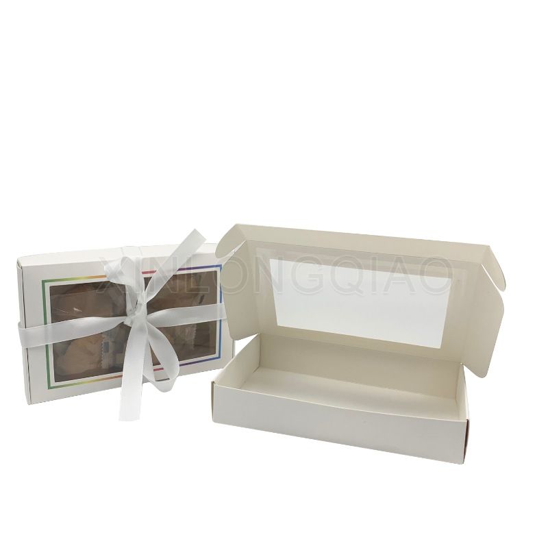 Minimalist Design PET Window Biscuit Box