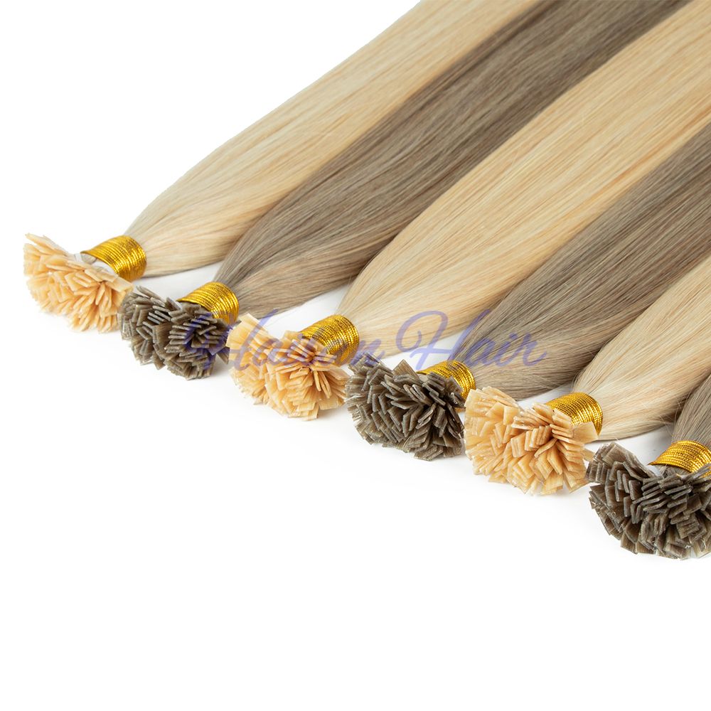 Flat tip hair extensions,flat tip keratin bonds