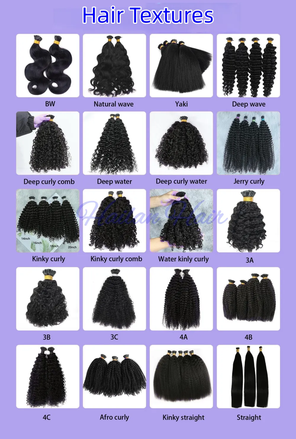 Halo hair extension customized