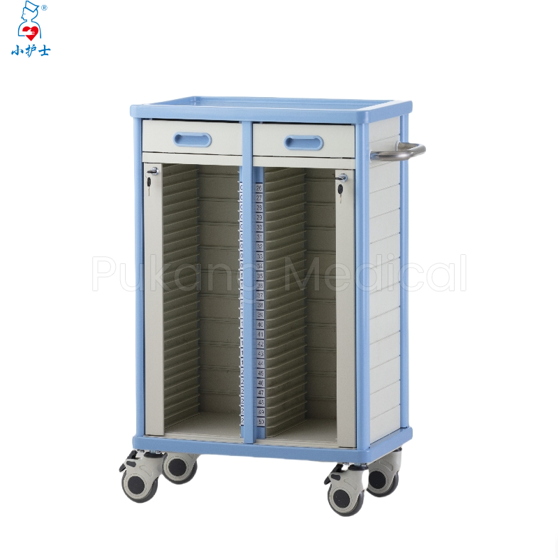 Medical record holder trolley