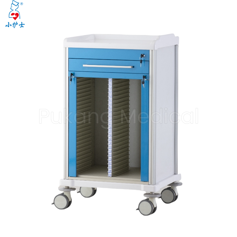 F-70 Patient record file storage cart with drawers
