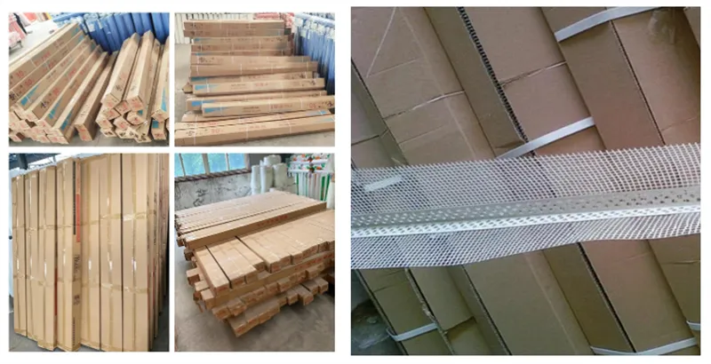 Eifs Pvc Corner Beads With Fiberglass Mesh For Construction Material