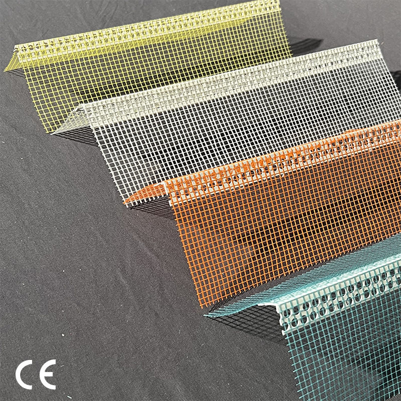 Eifs Pvc Corner Beads With Fiberglass Mesh For Construction Material