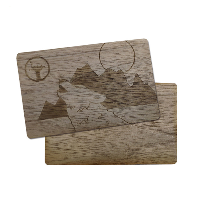 NFC NTAG213 Wooden Business Card | NFC Card Factory