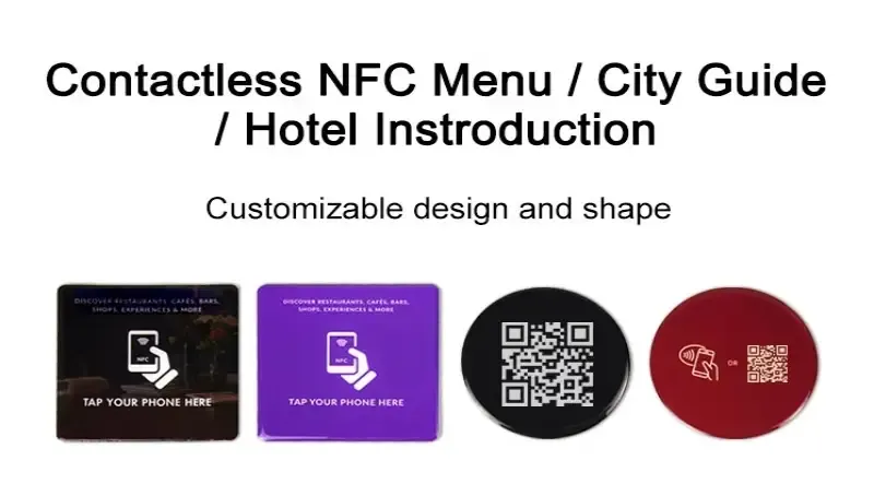 NFC Menu Tag | Restaurant Round Smart Color Printing | China RFID Factory