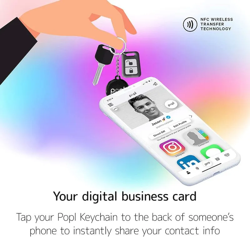 NFC Epoxy Keychain Tag | Social Media | China RFID Factory