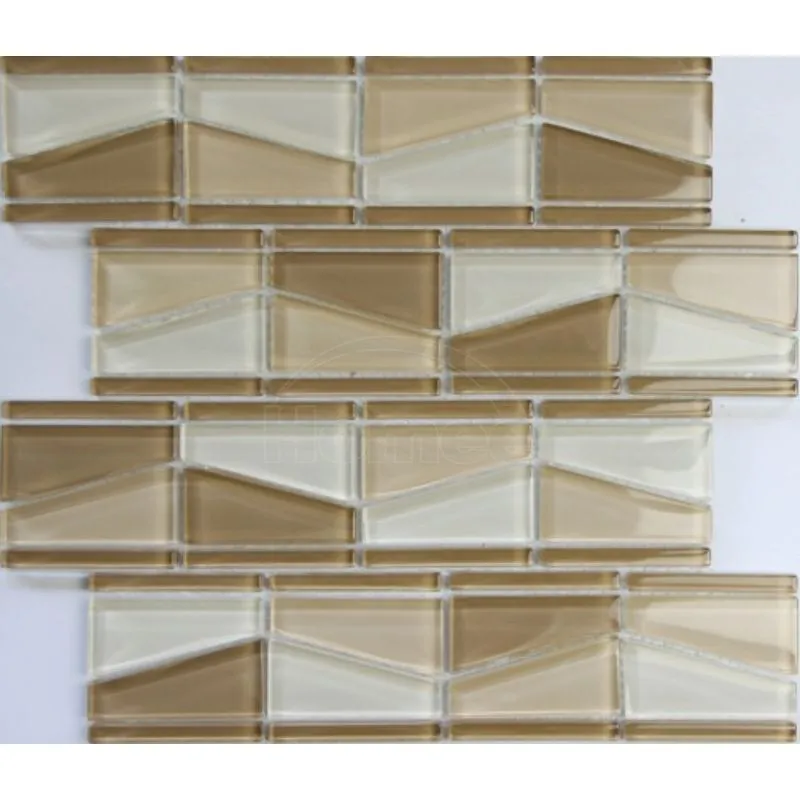 Fishbone Glass mosaic Tile for Wall Decor