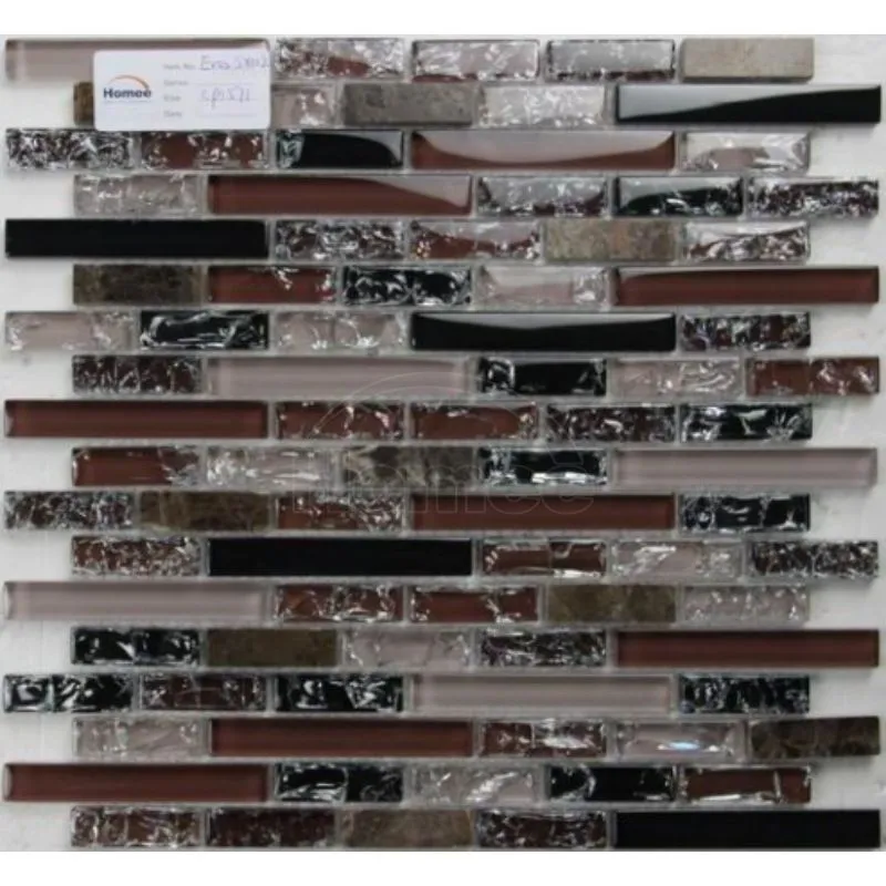 3 Brown Mosaic Glass Tile