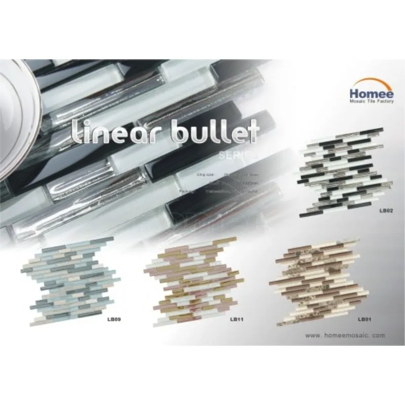 linear brick,linear glass mosaic tile,backsplash tile