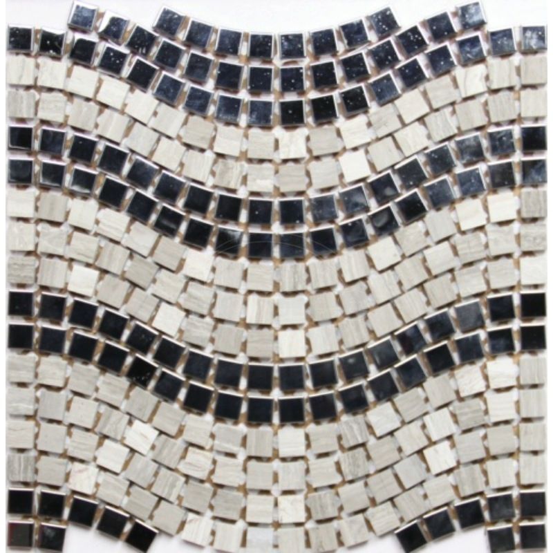 Wavy glass stone Mosaic