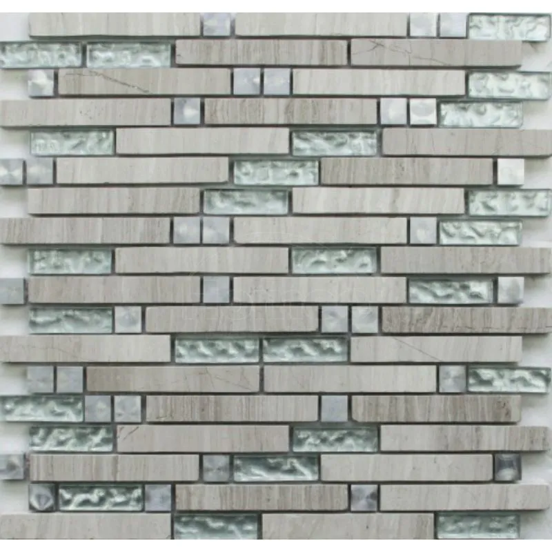 Linear Staggered - Glass Wall Tile