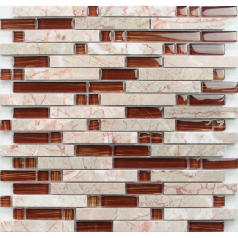 Linear Staggered - Glass Wall Tile
