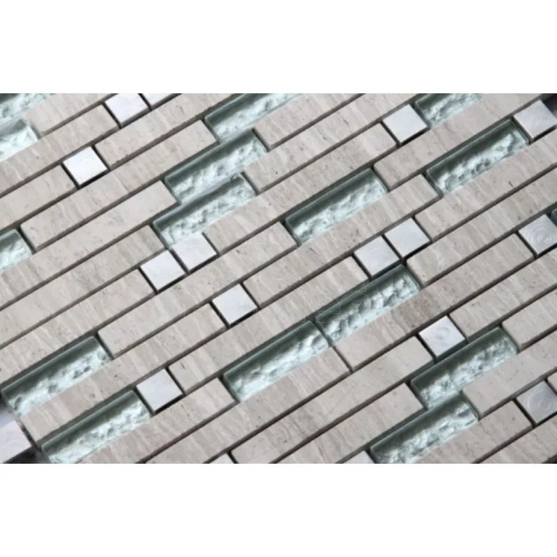 Linear Staggered - Glass Wall Tile