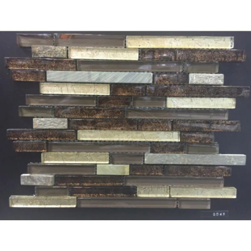 12x12 Matchstick Glass Mosaic Tile Backsplash