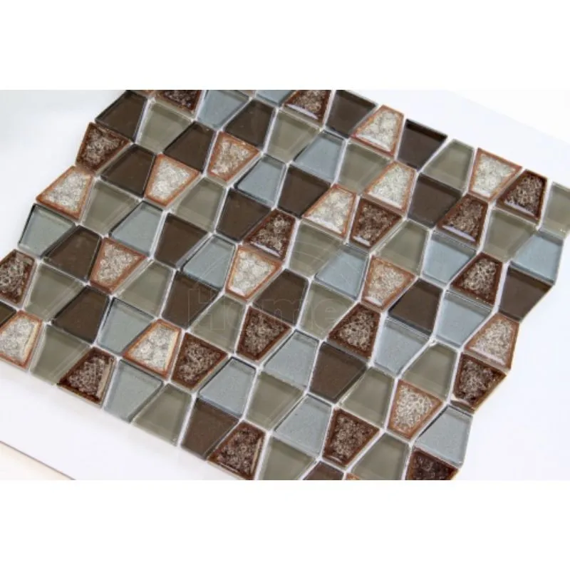 black and brown tile,,glass mosaic tiles