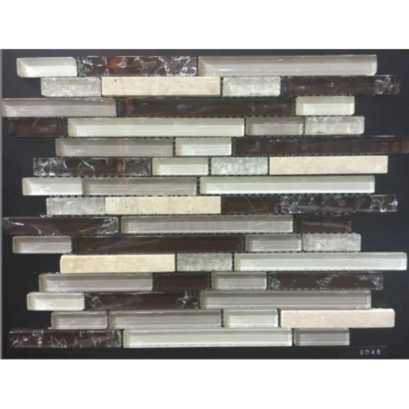 12x12 Matchstick Glass Mosaic Tile Backsplash