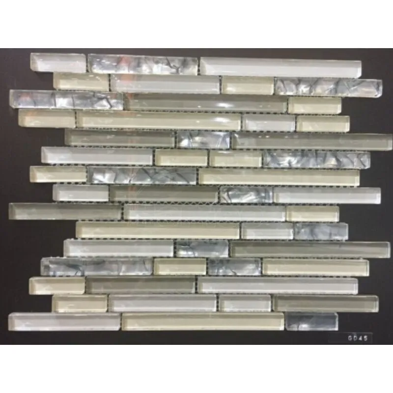 12x12 Matchstick Glass Mosaic Tile Backsplash