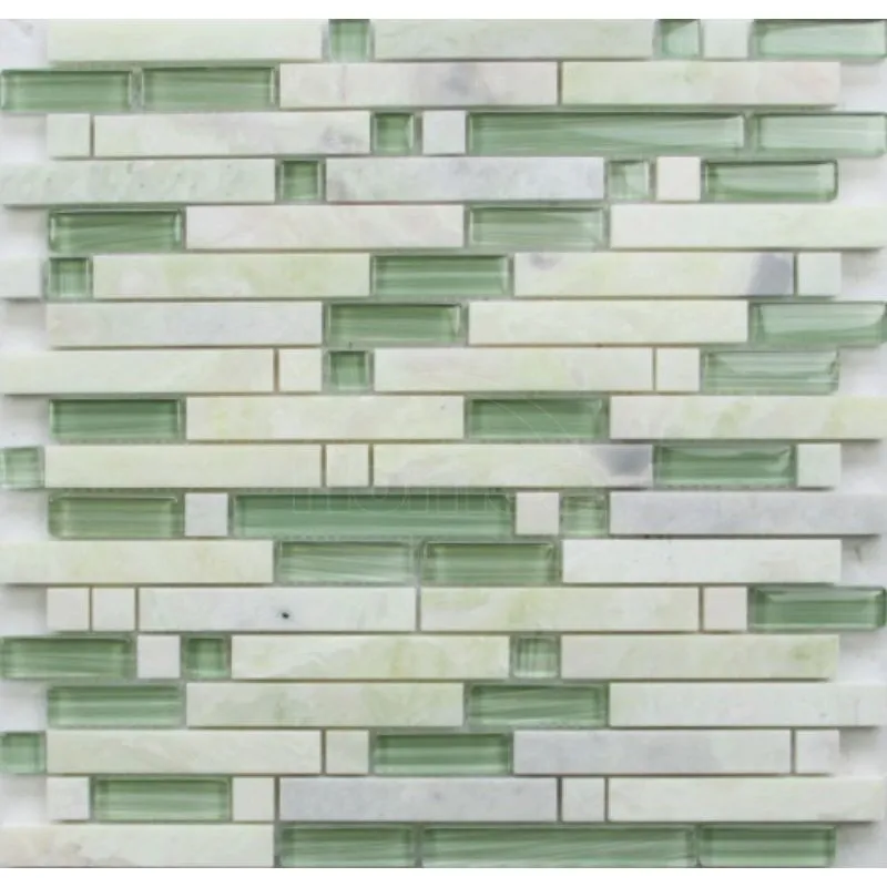 Linear Staggered - Glass Wall Tile
