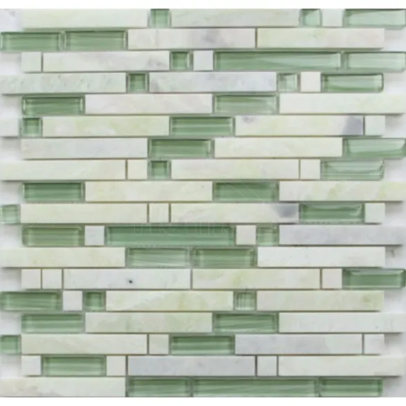 Linear Staggered - Glass Wall Tile