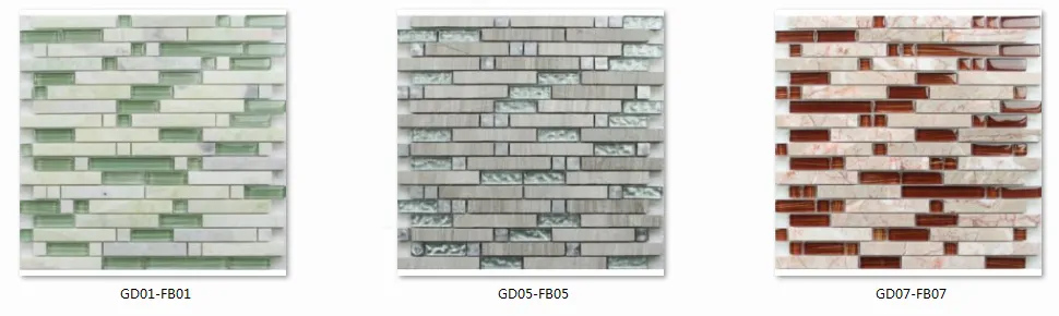Linear Staggered - Glass Wall Tile